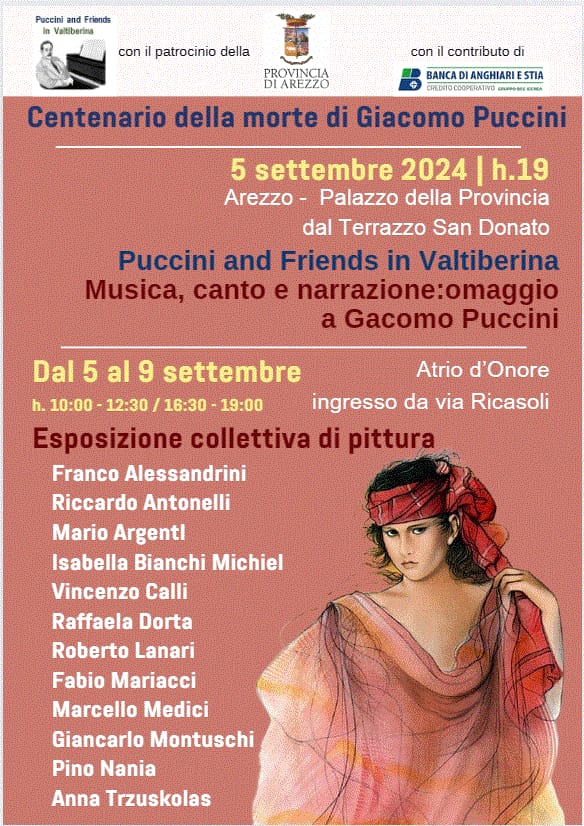 Musica canto e narrazione: Omaggio a Giacomo Puccini – Provincia di Arezzo